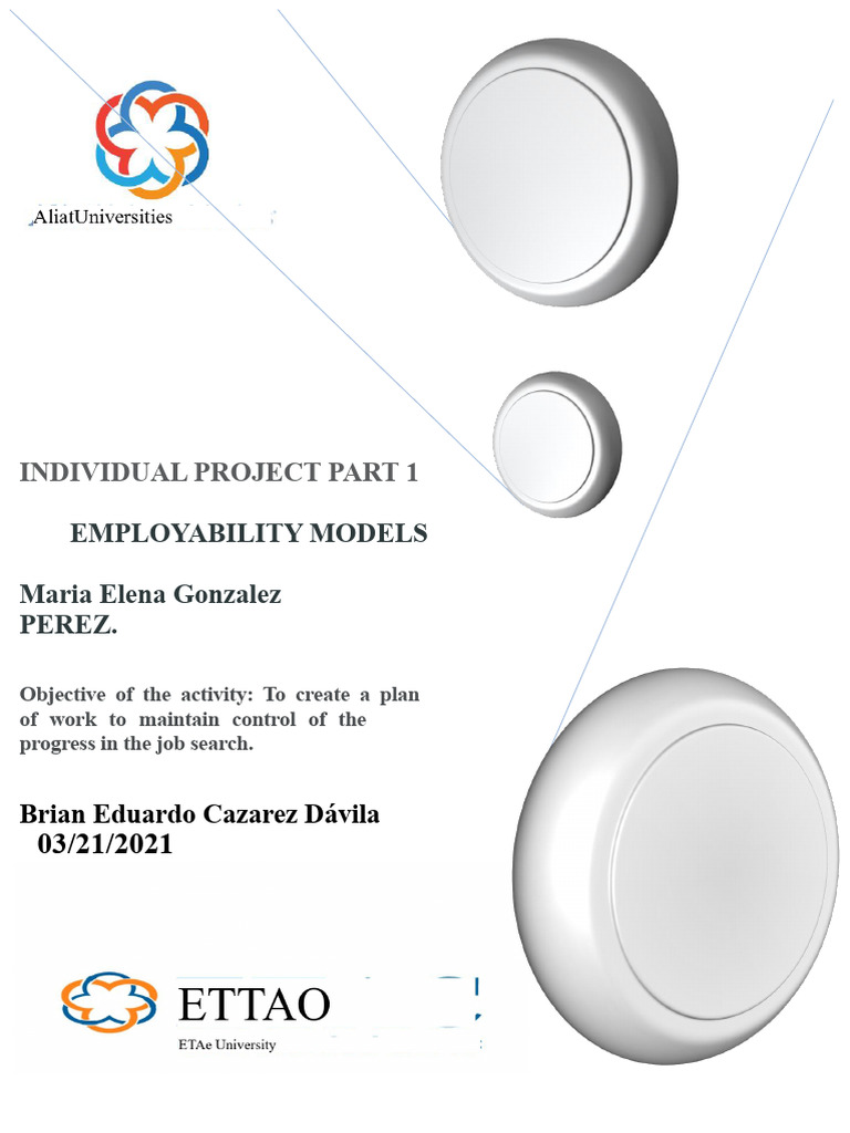 Individual Project Part 1 Employability Models Pdf Knowledge