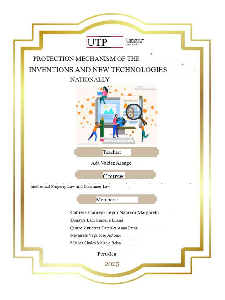 Protection Mechanism For Inventions and New Technologies at The ...