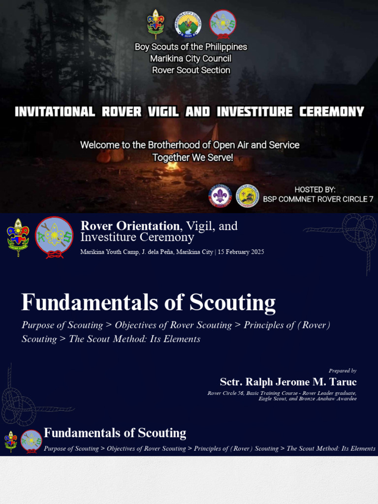 Fundamentals of Scouting - Rover Orientation | PDF | Scouting