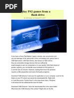Play PS2 Games from USB Drive Guide | PDF | Usb Flash Drive | Booting
