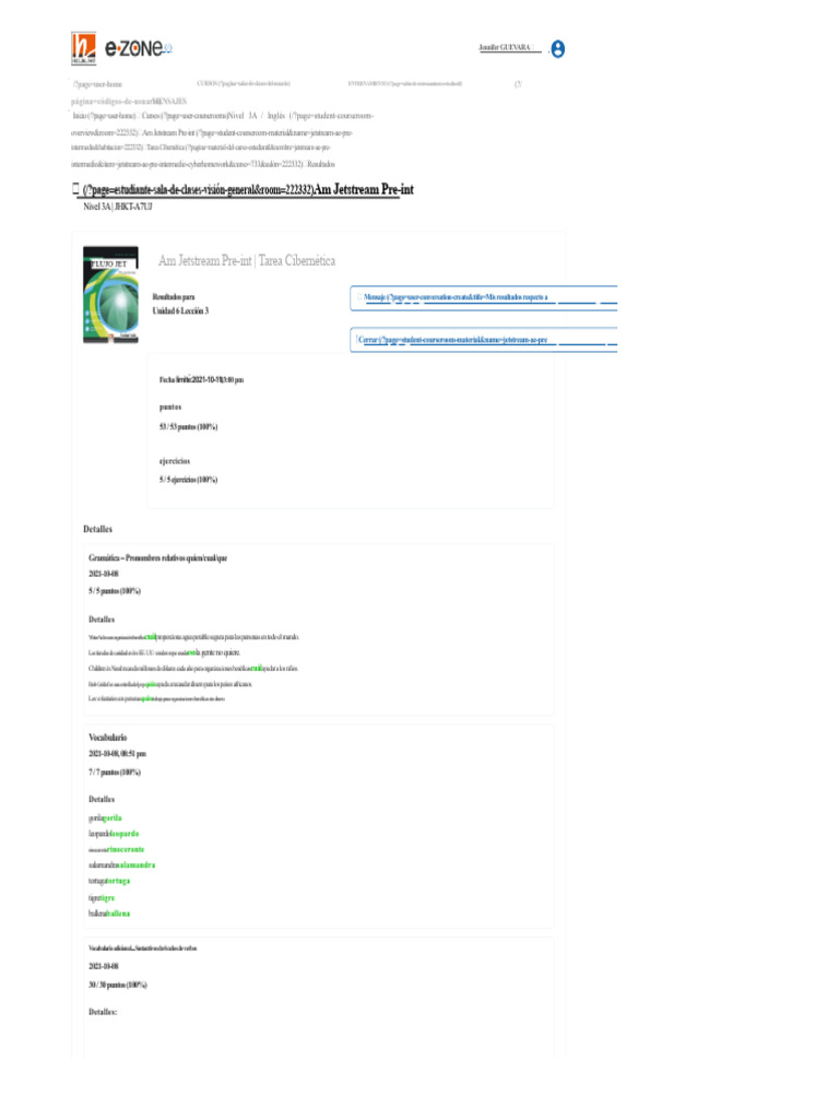 Unidad 6 Lección 3 de Am Jetstream Pre-Int | PDF