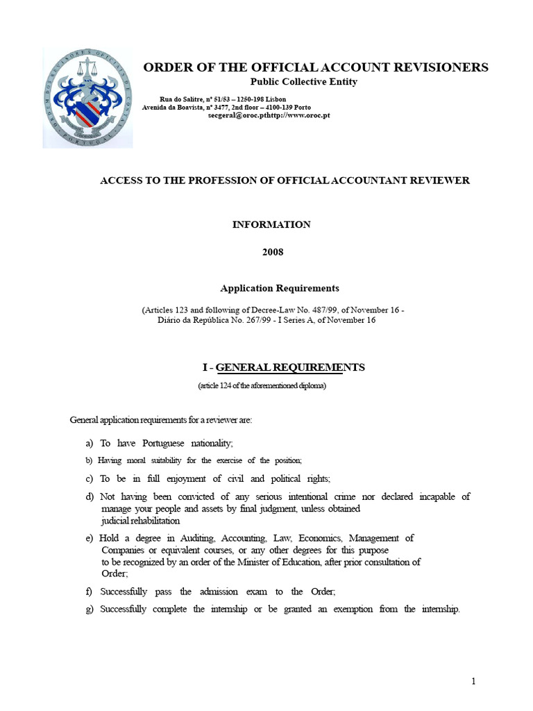 Official Accountant Reviewer Application Guide | PDF | Taxes | Audit