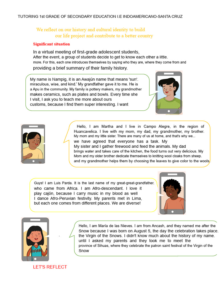 We Reflect On Our History and Cultural Identity To Build Our Life ...