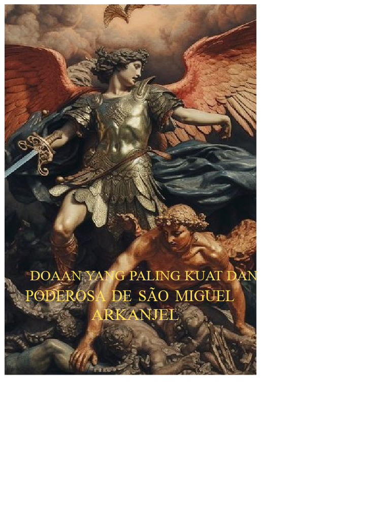 Doa Yang Paling Kuat Dan Berkuasa Dari Santo Mikhael Sang Malaikat | PDF
