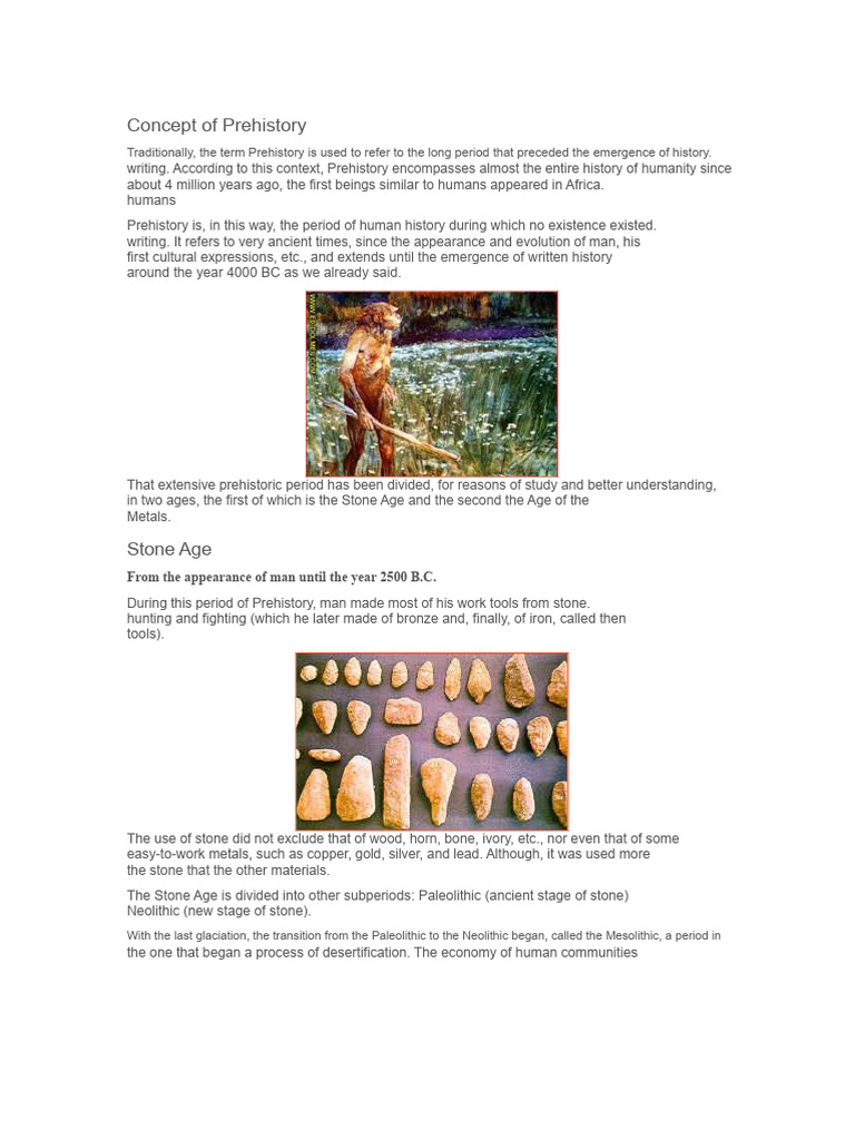 Understanding Prehistory and Its Ages | PDF | Stone Age | Neolithic