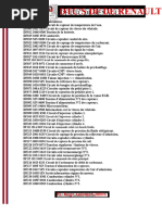 Liste des codes défaut Renault DF | PDF | Injection (moteur ...