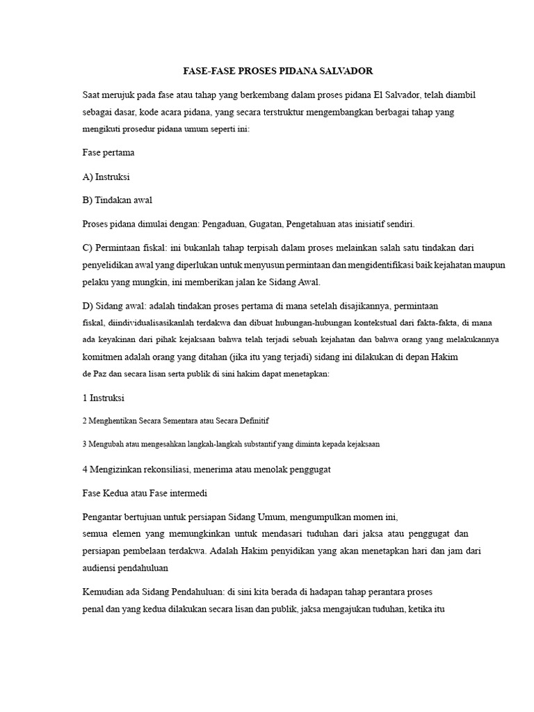 Prontuario Sidang Persiapan Dan Pembuktian CPCM Langkah-Langkah Untuk Perkembangannya | PDF