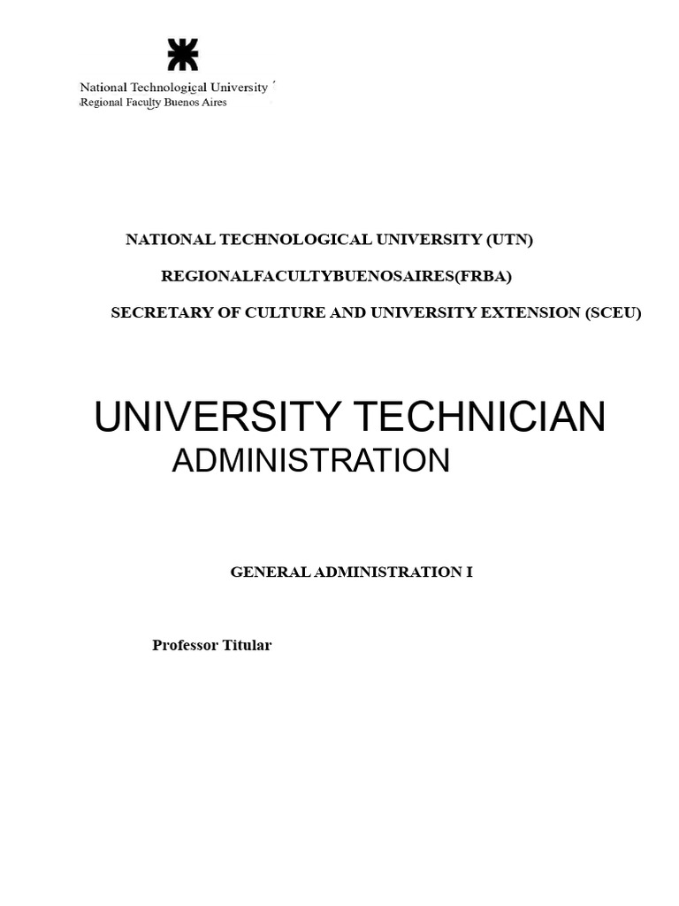 Tua - General Administration I PDF | PDF | Strategic Management | System