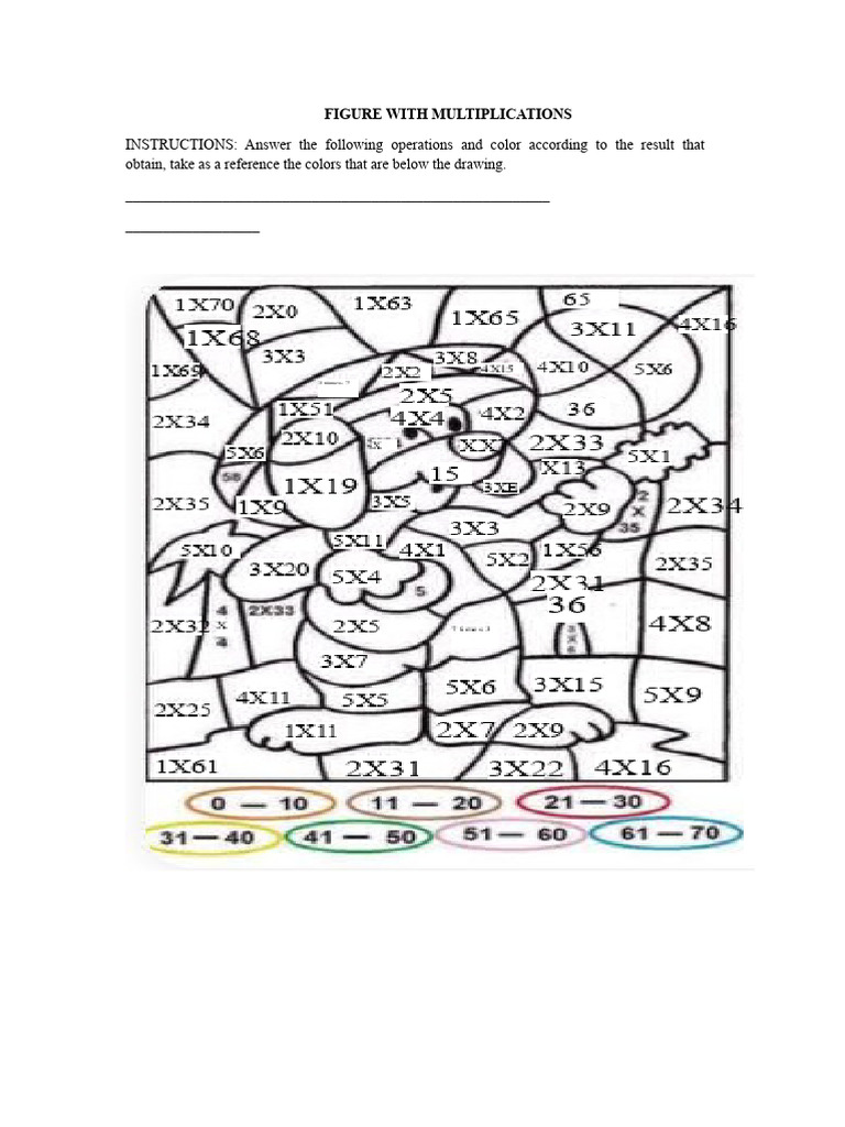 Dog Figure With Multiplications | PDF