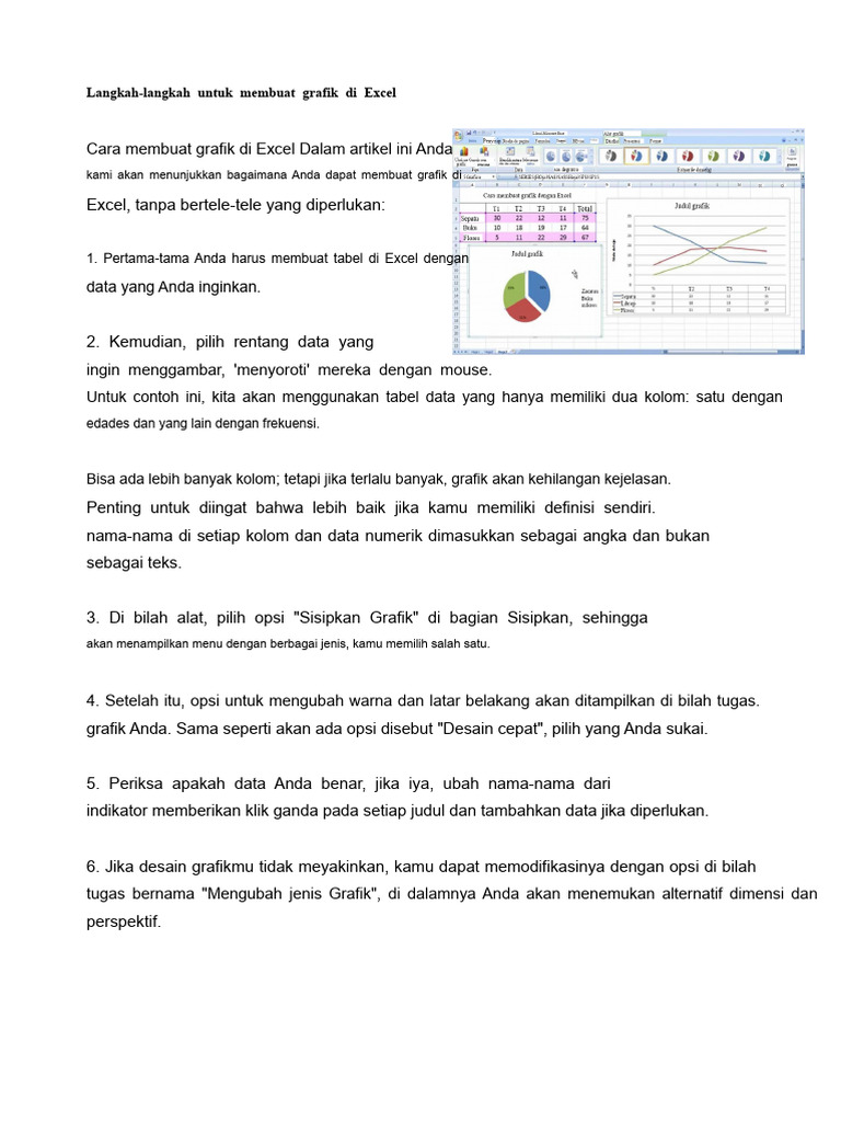Cara Membuat Grafik di Excel dengan Mudah | PDF