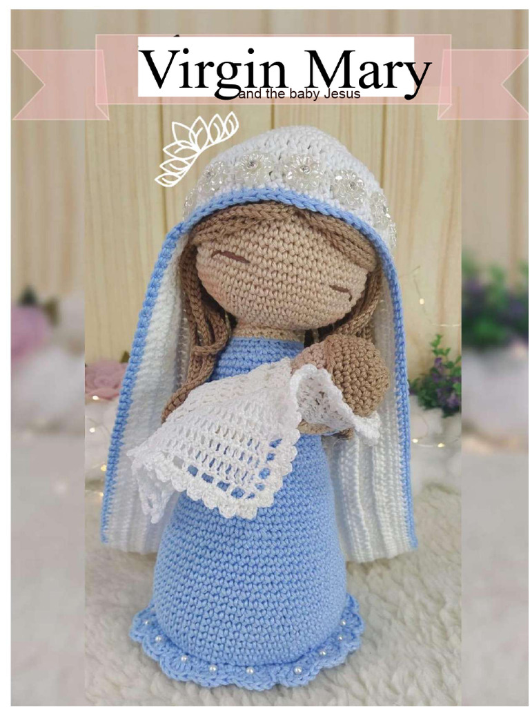 Virgin Mary With The Child Jesus | PDF | Yarn | Crochet