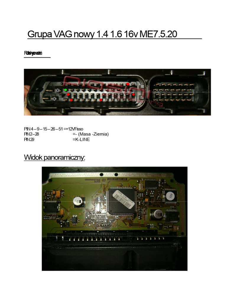 Pinout Fiat - ME7 5 20 PDF | PDF