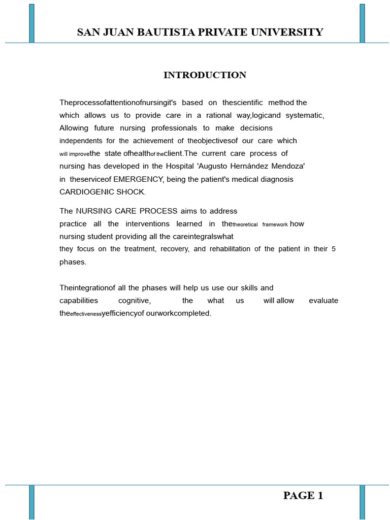 Pae (Johana) Thesis Work | PDF | Heart | Shock (Circulatory)