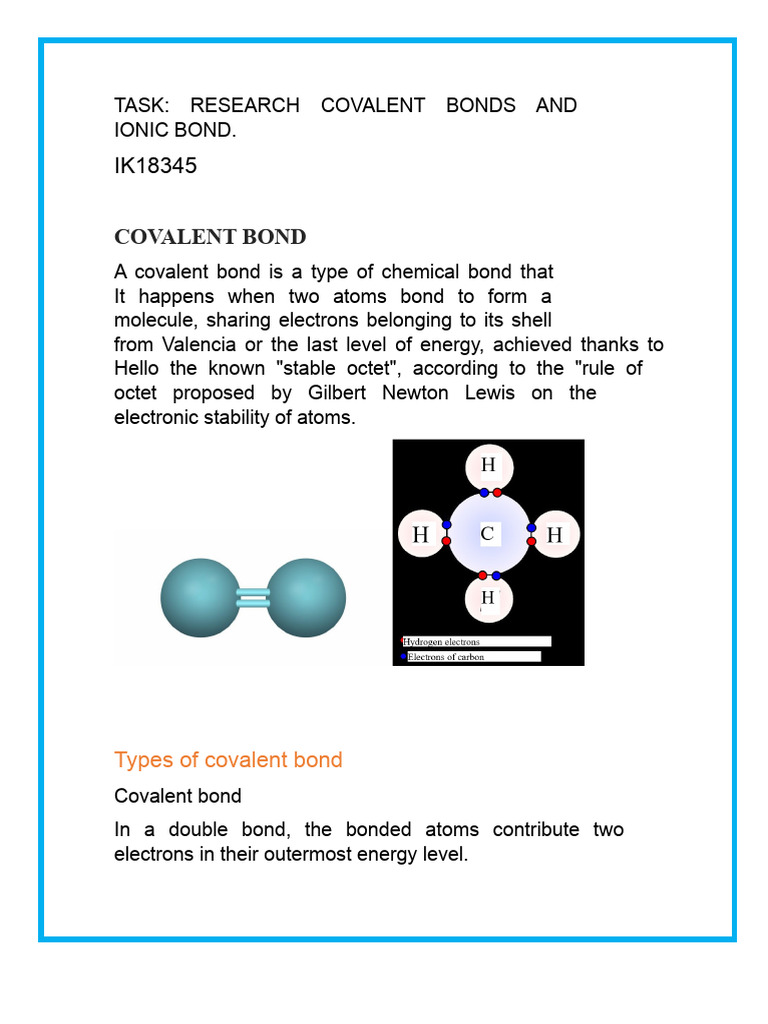 Ionic and Covalent Bonding | PDF | Chemical Bond | Chemical Polarity