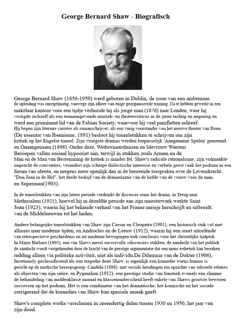 George Bernard Shaw | PDF