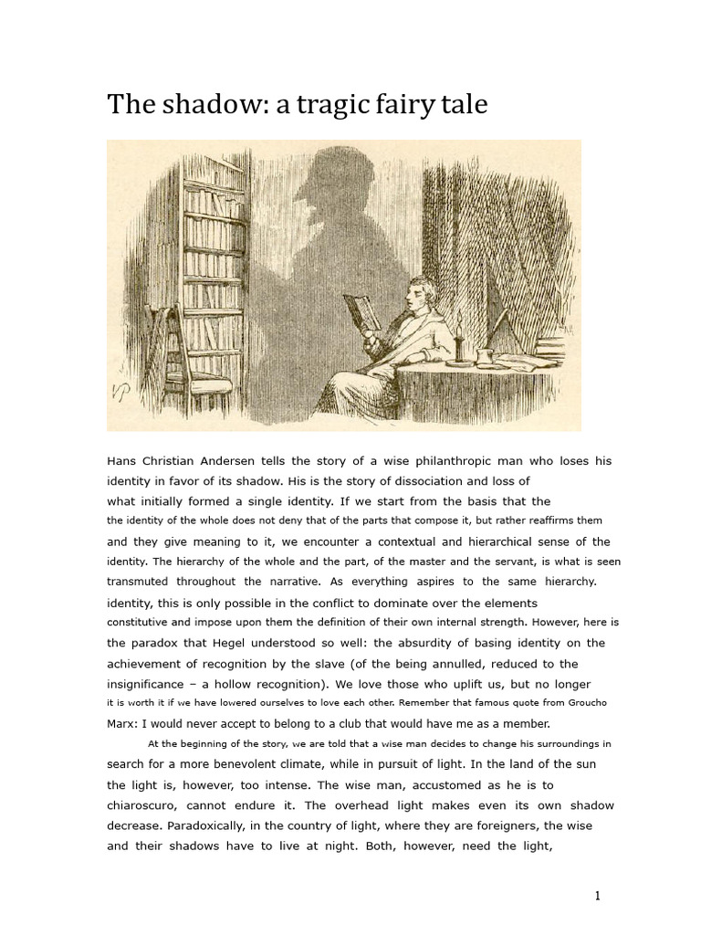 The Shadow. A Tragic Fairy Tale | PDF | Identity (Social Science) | Nothing