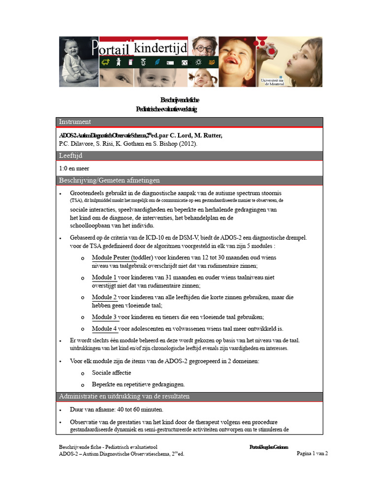 ADOS-2_VG | PDF