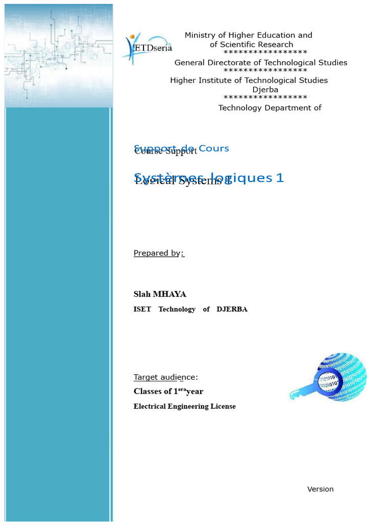 Logical Systems Course 1+2+3 | PDF | Numbers | Boolean Algebra