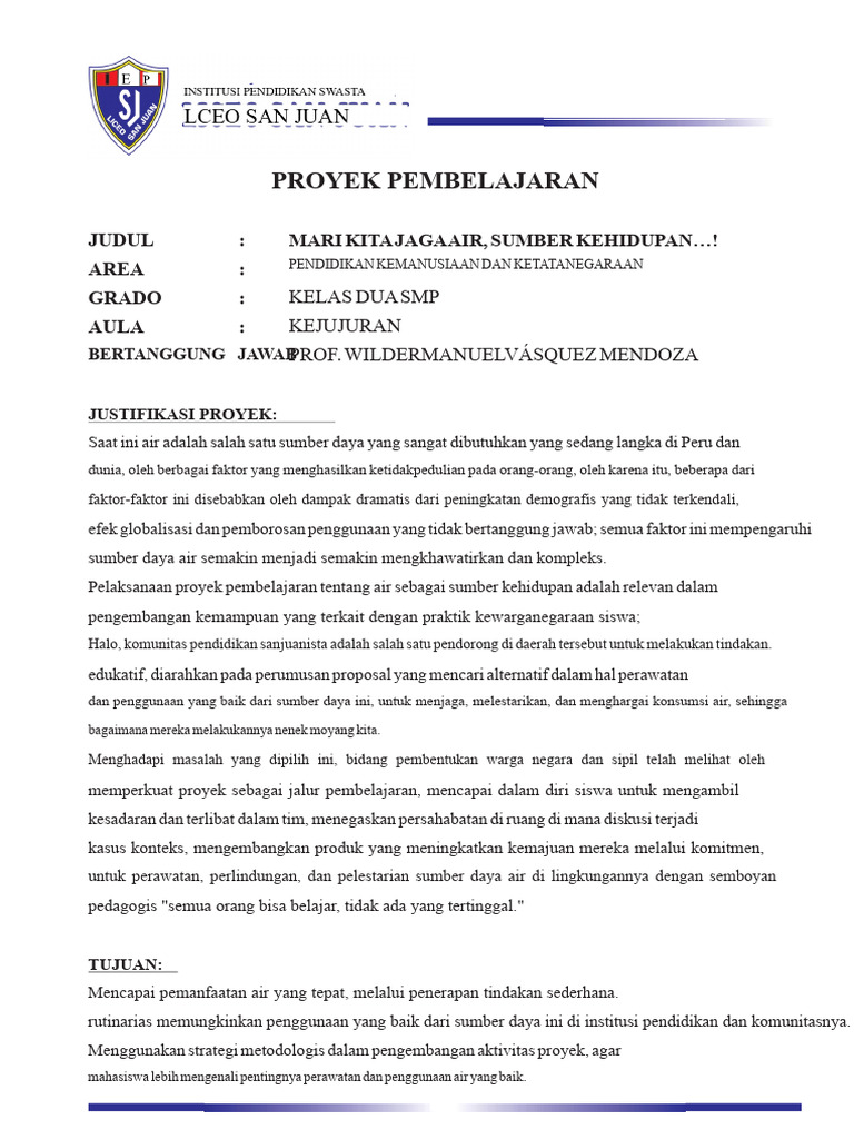 Proyek Air | PDF
