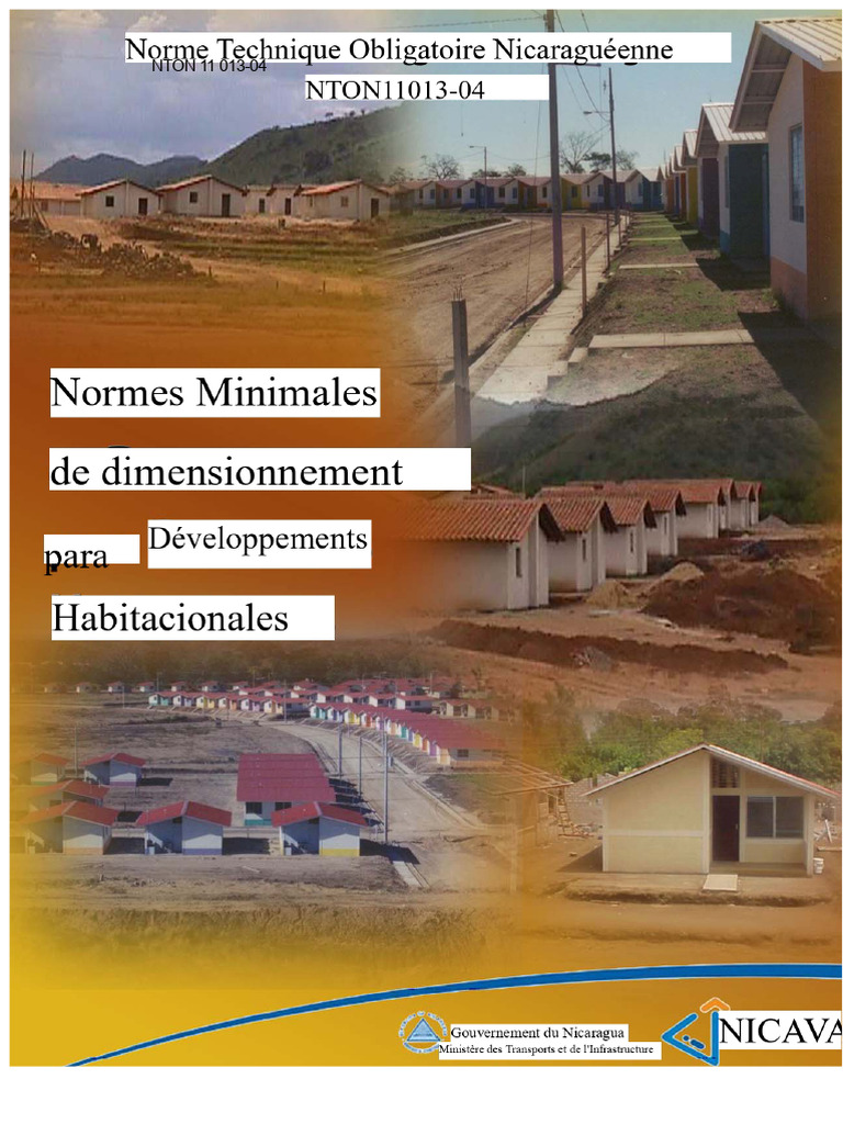 Normes Minimales de Dimensionnement Pour Le Développement Résidentiel ...