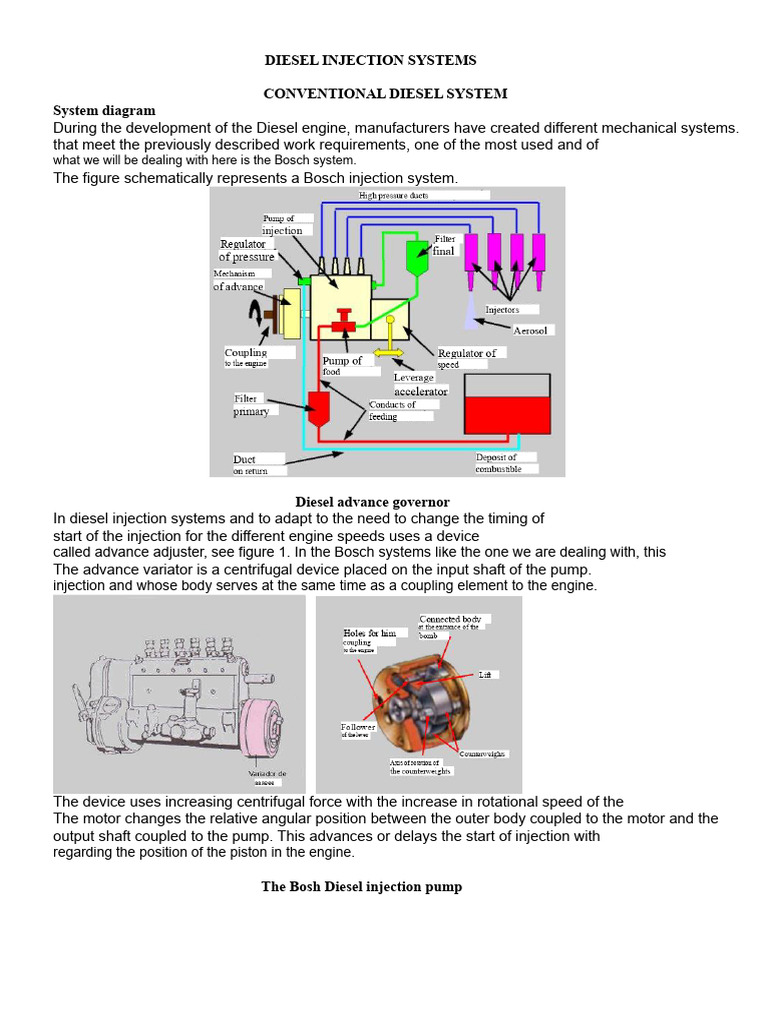 Bosch Diesel Injection System Overview | PDF | Diesel Engine | Fuel ...