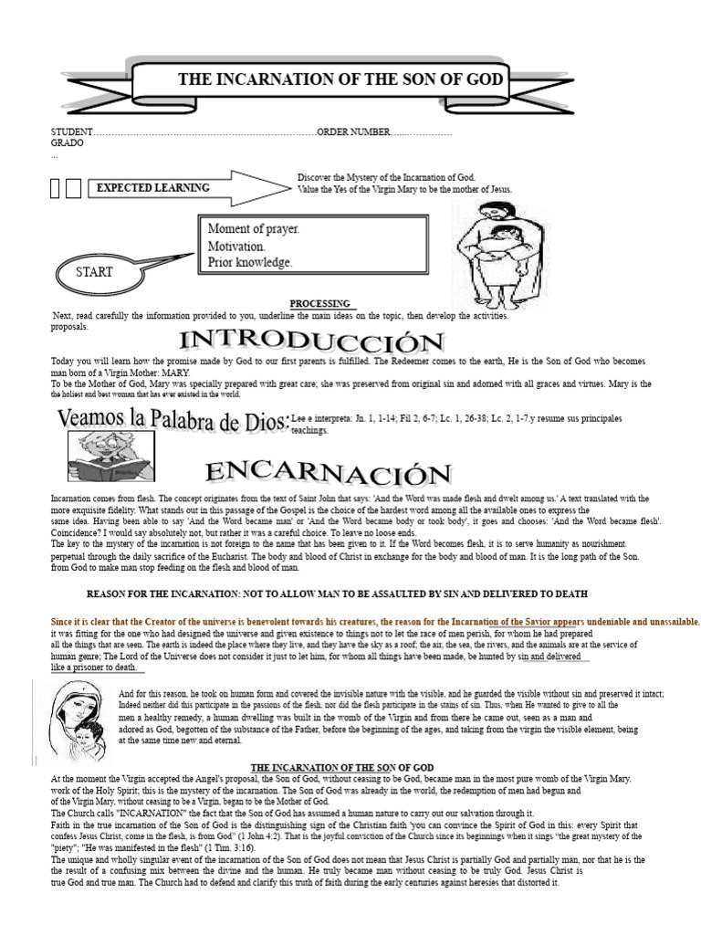 Understanding the Incarnation of God | PDF | Incarnation (Christianity ...