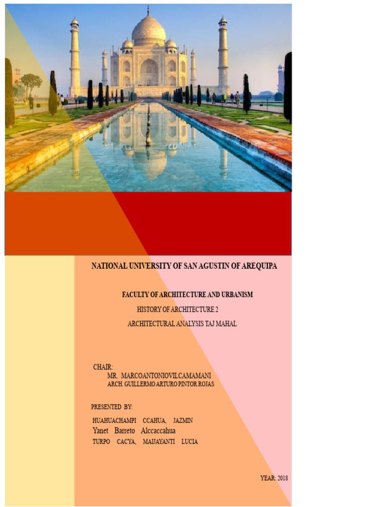 Spatial Analysis Taj Mahal | PDF | Mosque | Dome