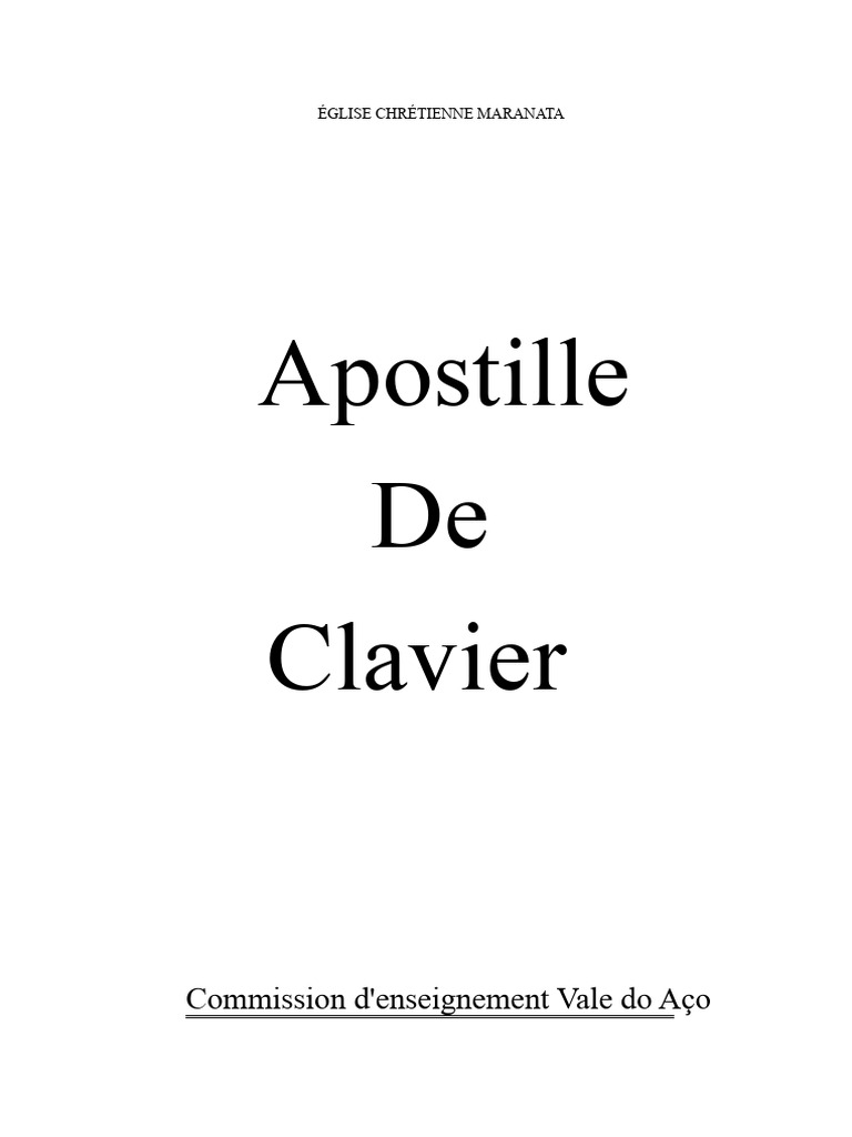 Types et caractéristiques des claviers | PDF | Gamme musicale | Accord ...