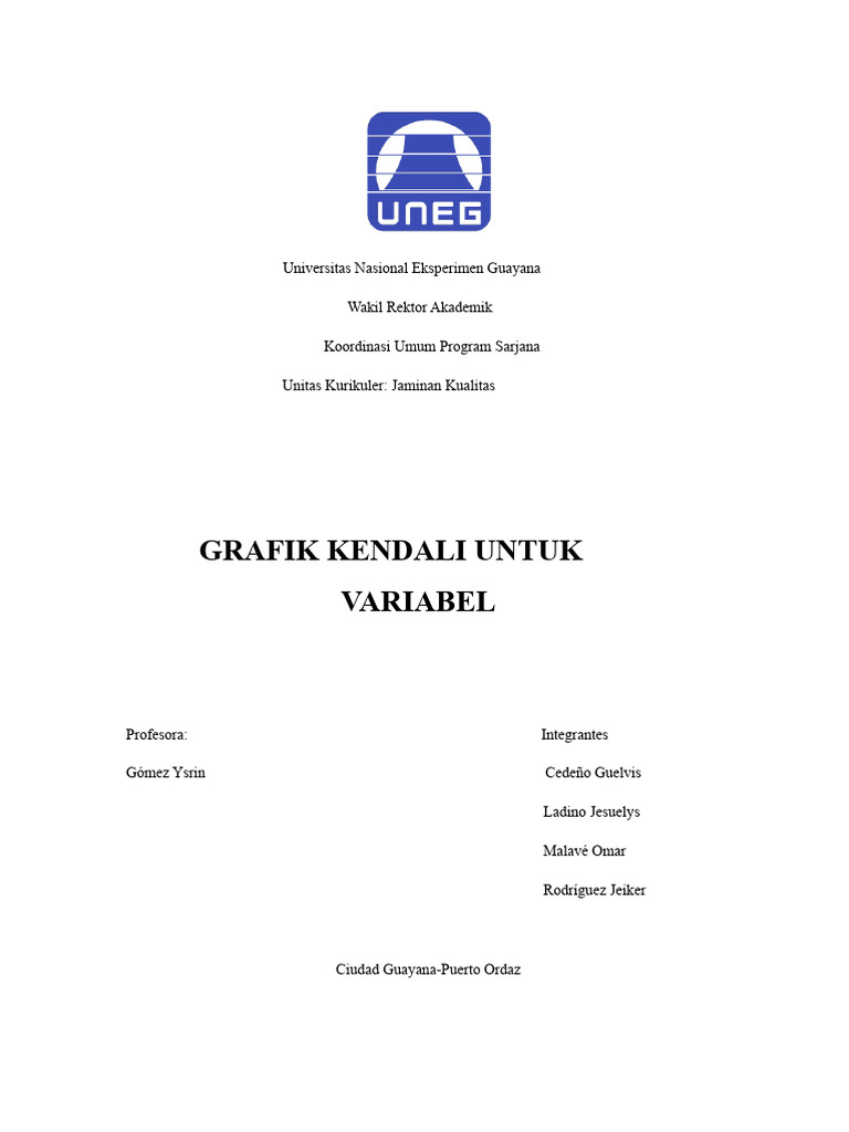 Grafik Kontrol Berdasarkan Variabel. Pekerjaan Jaminan | PDF