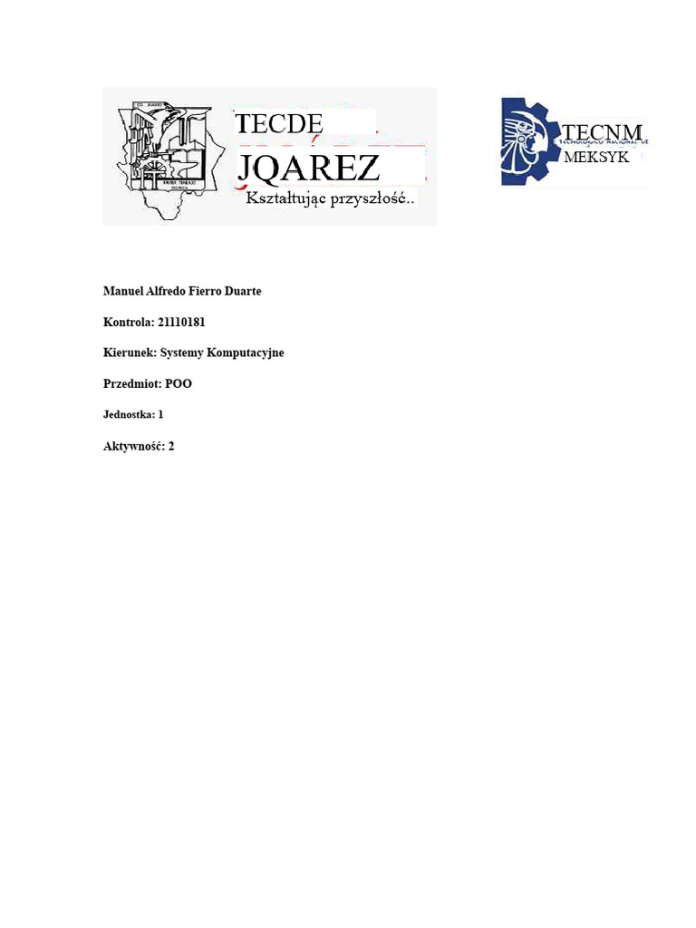 U1 - Aktywność - Instalacja IDE (Java + Netbeans) | PDF