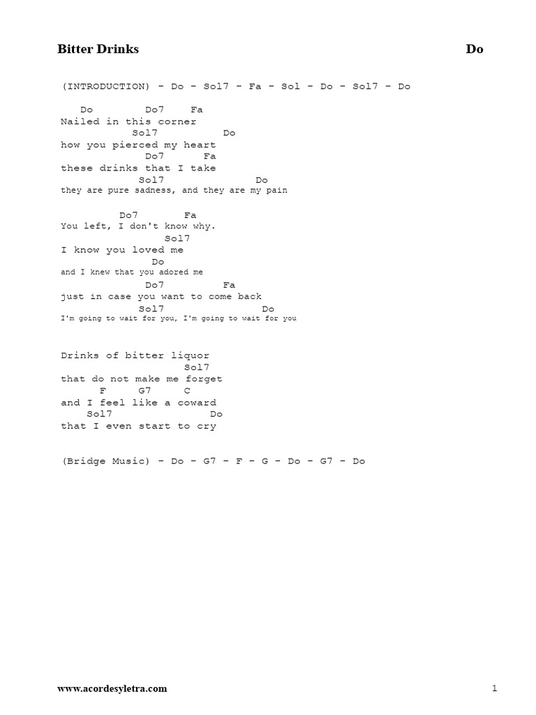 Bitter Drinks | PDF