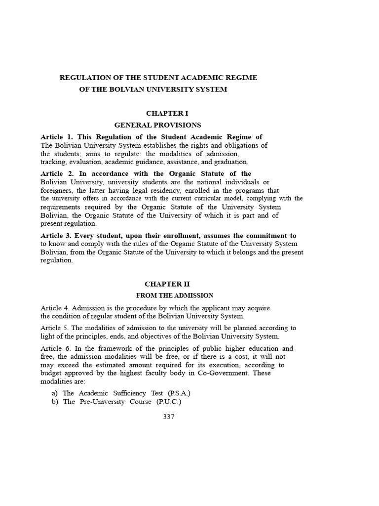 Student Academic Regulations XII-Congress-of-Universities-CEUB | PDF ...