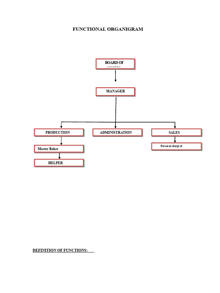 Functional Organizational Chart | PDF | Supermajority | Warehouse