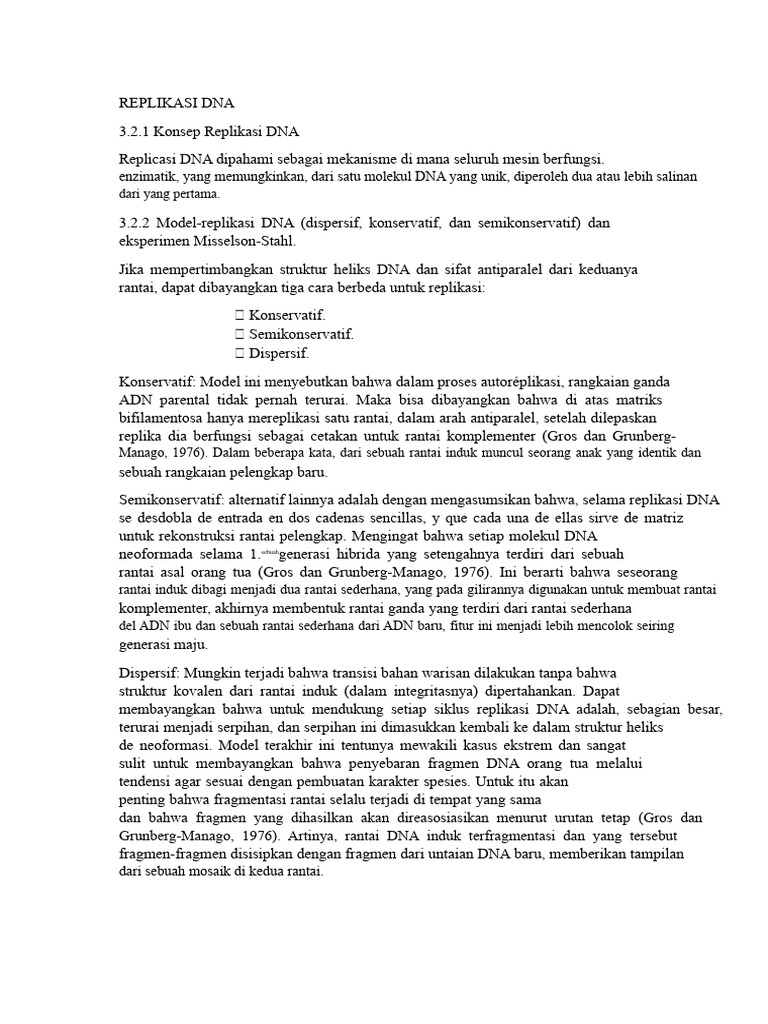 Uji Replikasi, Transkripsi, Dan Translasi DNA | PDF