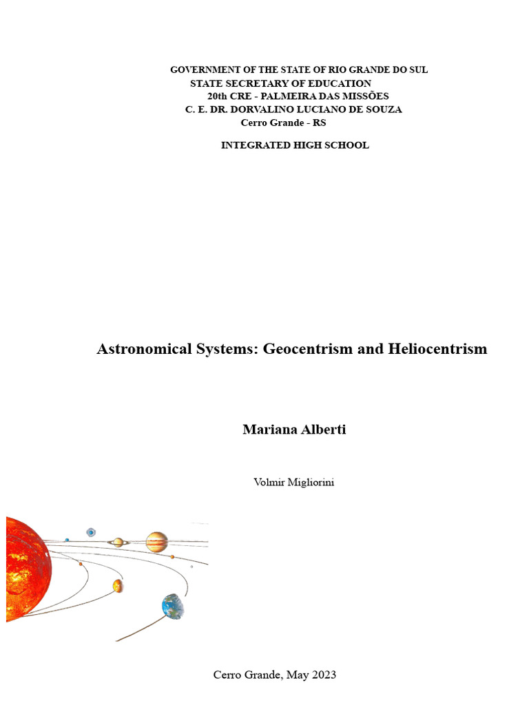 Geocentrism and Heliocentrism | PDF | Heliocentrism | Planets