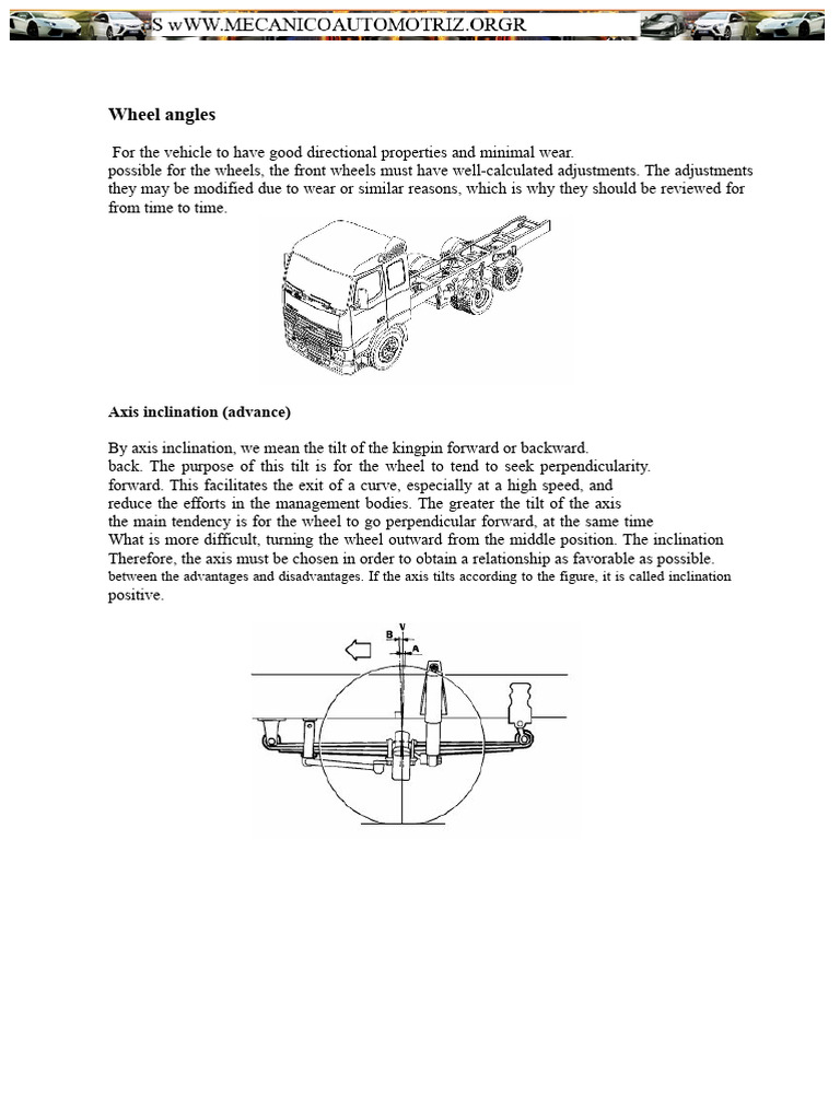 Understanding Vehicle Wheel Angles | PDF | Steering | Axle