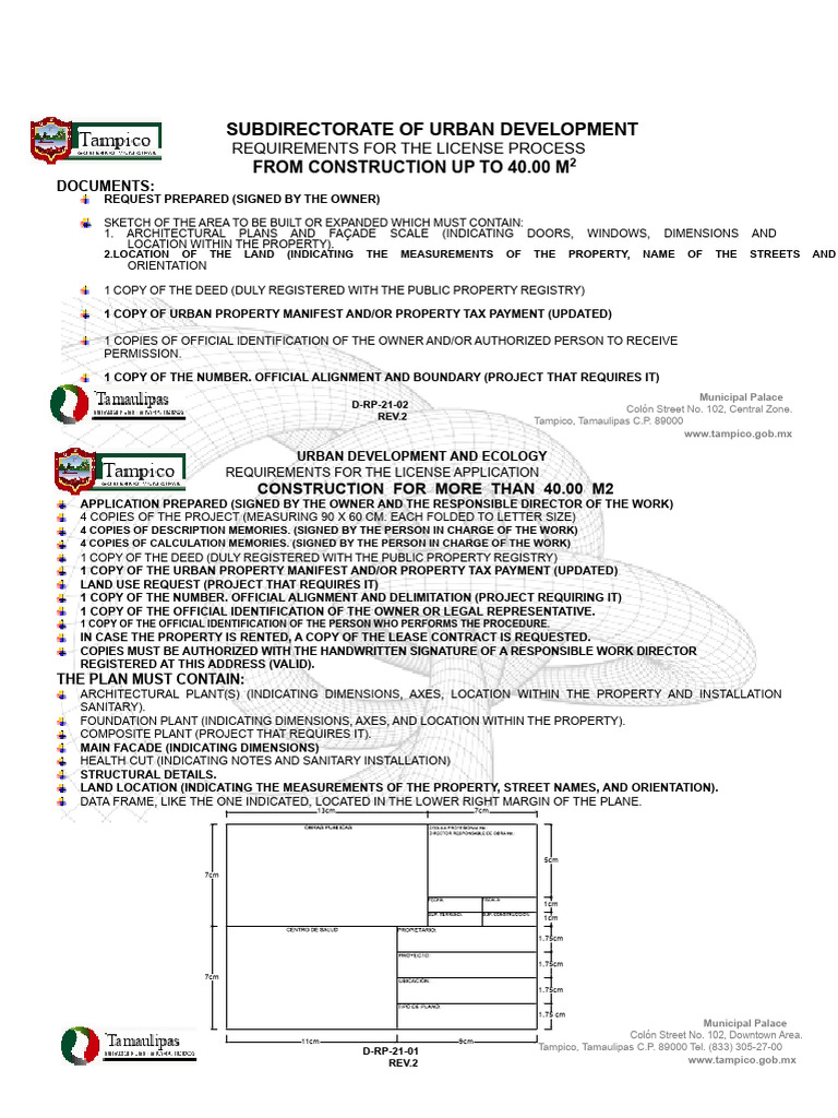 Urban Development License Requirements | PDF | Property Tax | Land Law