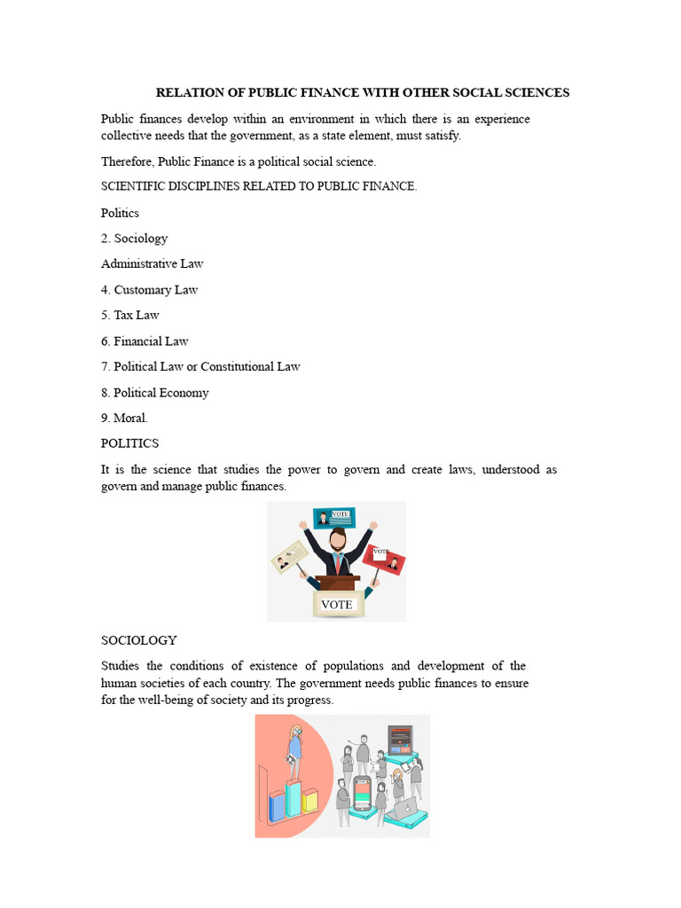 Relation of Public Finance With Other Social Sciences | PDF | Taxes ...