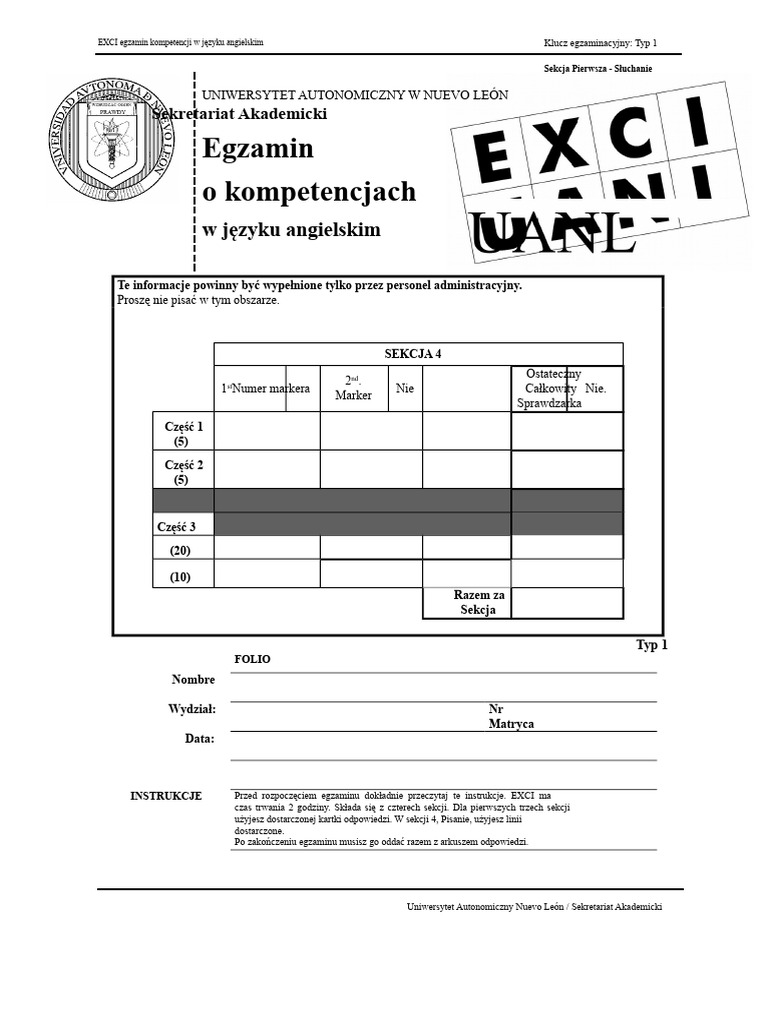 Exci Tipo 1 | PDF