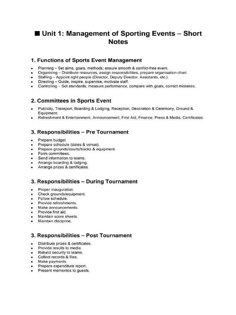 Physical Education Chapter 1 Short Notes | PDF