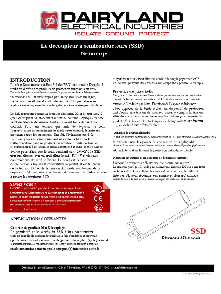 Découpleur à Semiconducteurs SSD : Protection Efficace | PDF | Foudre ...