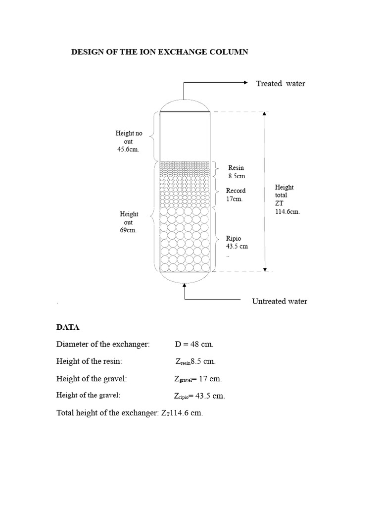 Design of The Ion Exchange Column | PDF | Ion Exchange | Ion
