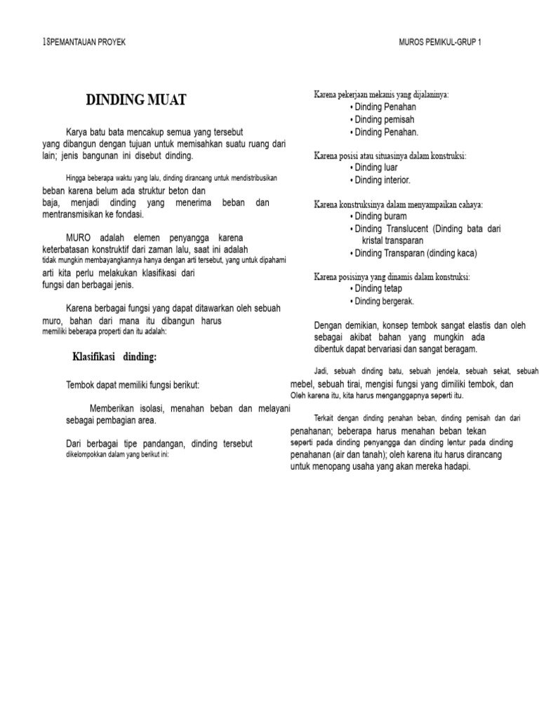 Dinding Penahan | PDF