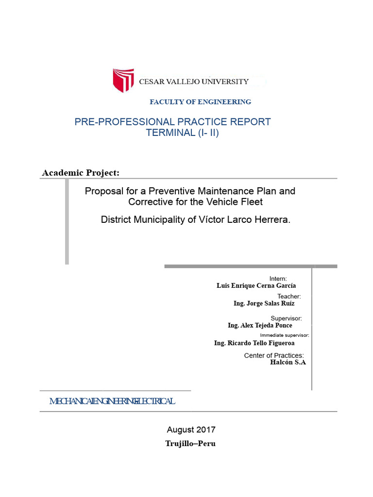 If Terminal Pre-Professional Internship Report 1.0 | PDF | Business