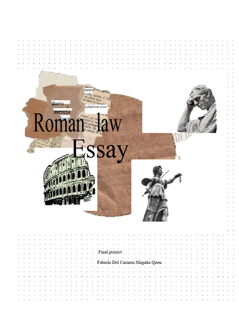 Final Project Roman Law | PDF | Roman Law | Ancient Rome