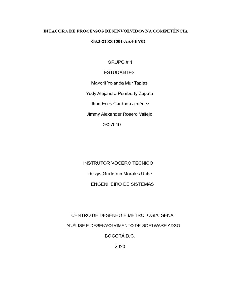 Bitácora de Processos em Física 2023 | PDF | Força | Leis do Movimento ...