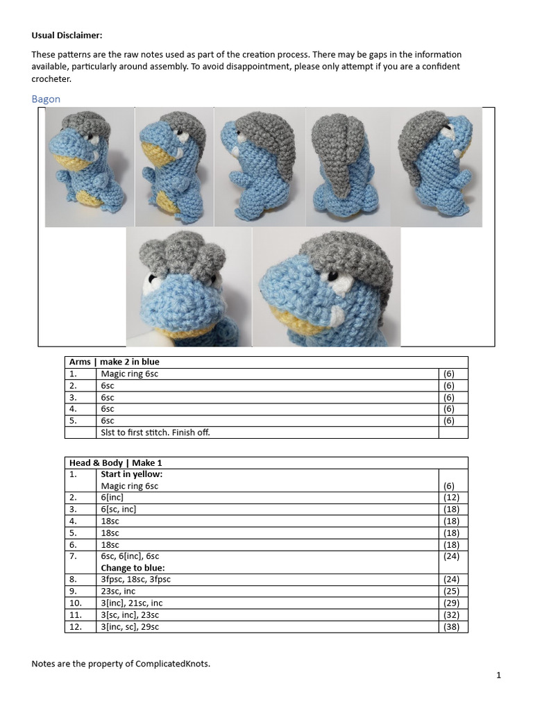 Evolution Challenge E3 Pattern Notes - Bagon, Camerupt, Castform ...