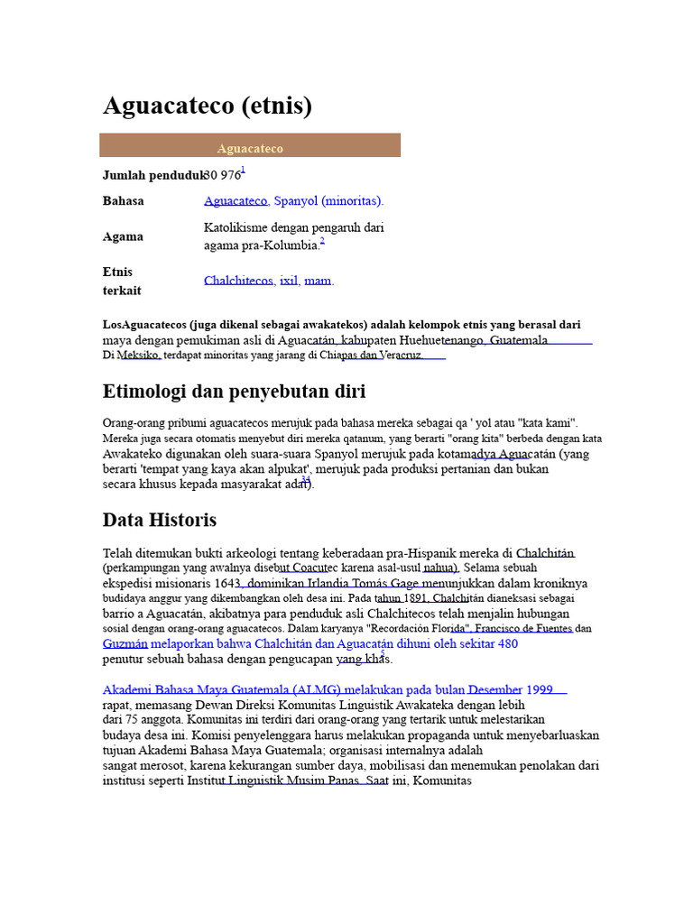 Aguacateco | PDF