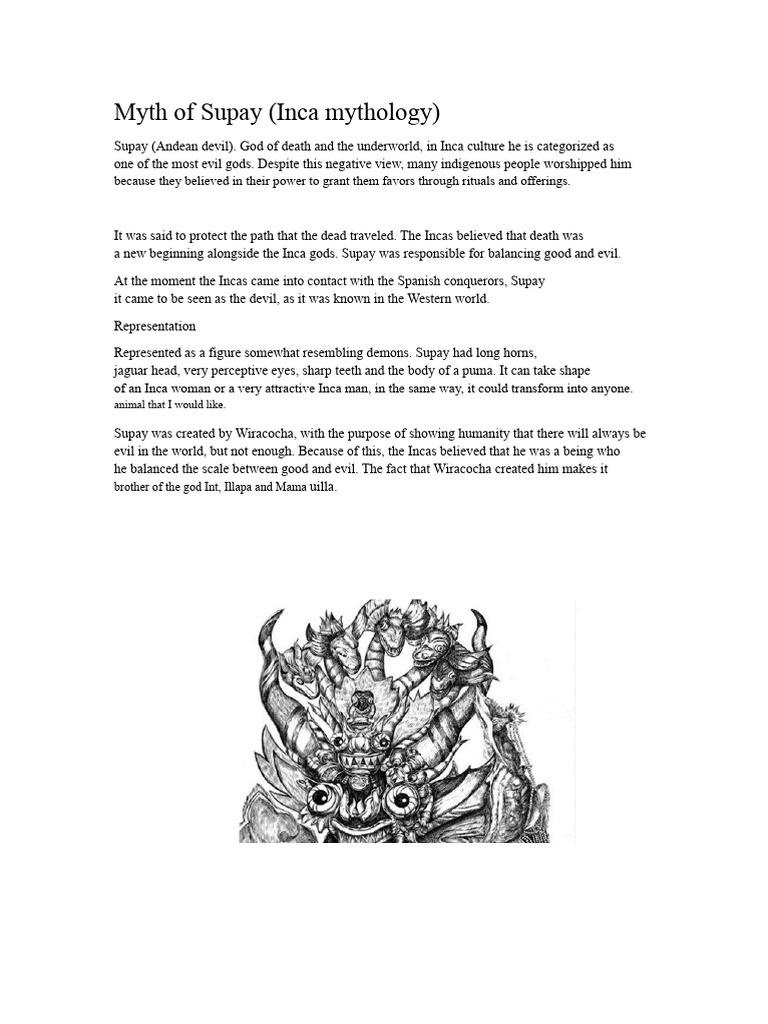Myth of Supay | PDF