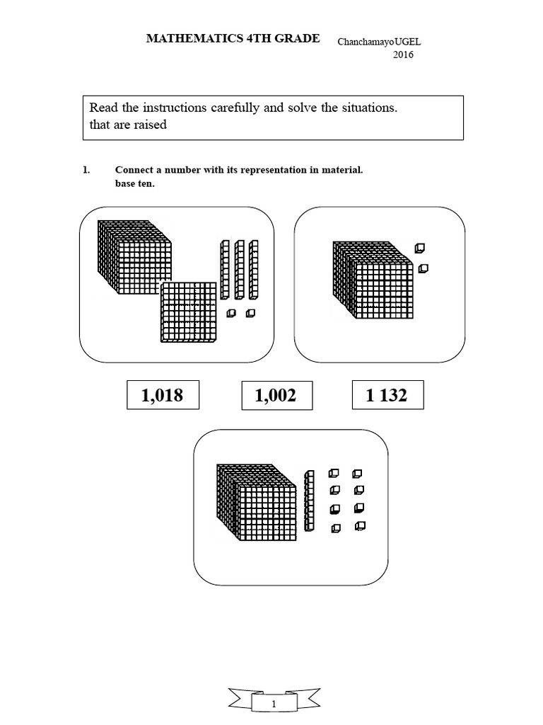 MATHEMATICS I - 4th GRADE PDF | PDF | Mathematics | Numbers